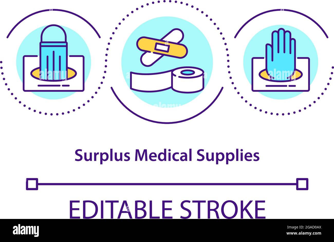 Surplus medical supplies concept icon Stock Vector Image & Art - Alamy