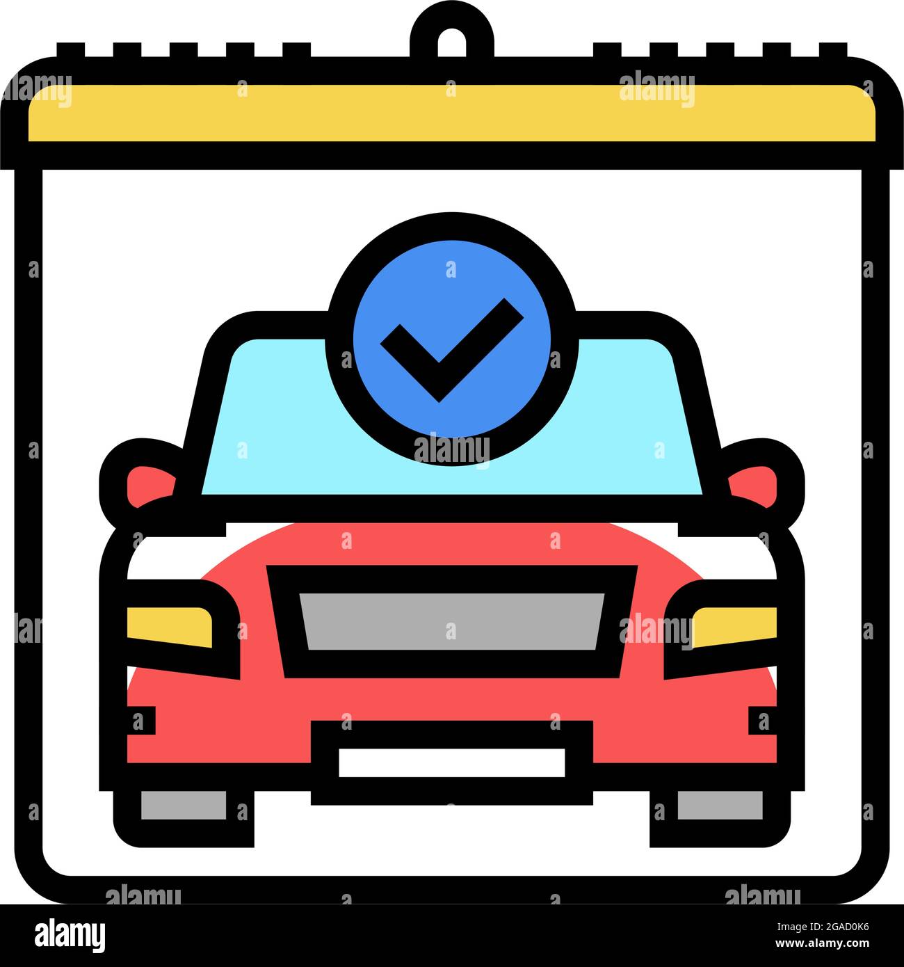 drivers day of test color icon vector illustration Stock Vector Image ...