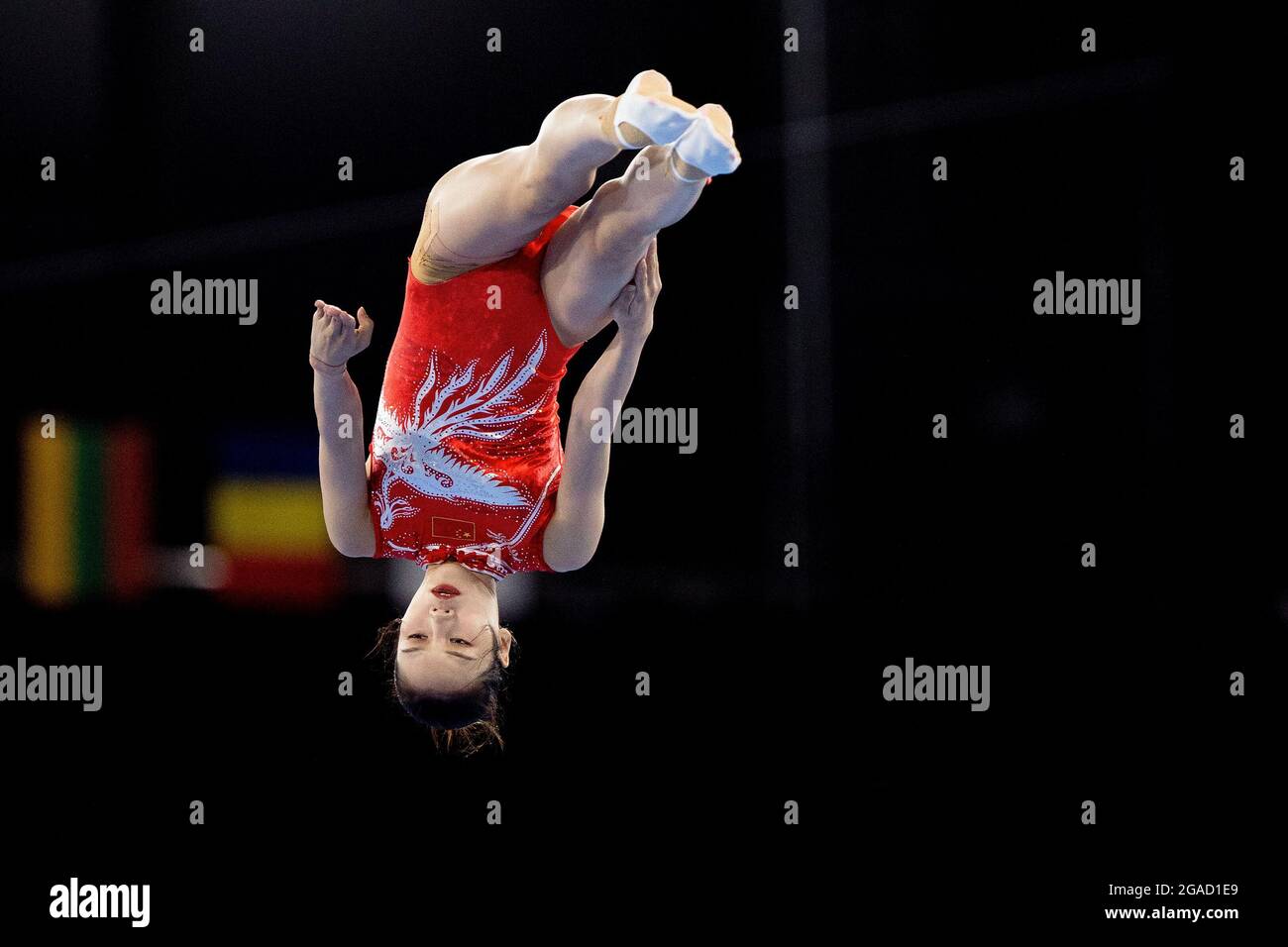TOKYO, JAPAN - JULY 30: Lingling Liu of China competing on Women's ...