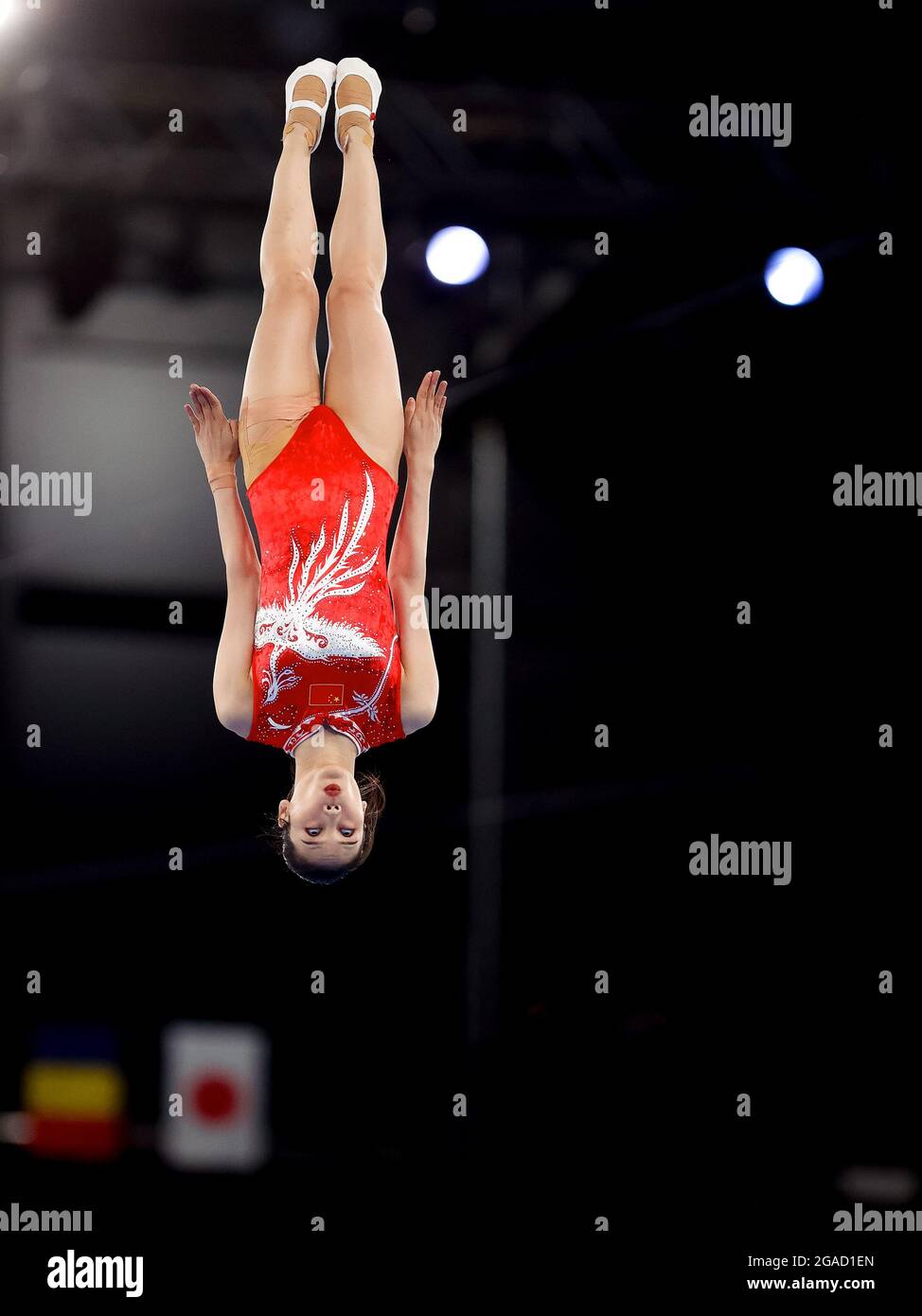 TOKYO, JAPAN - JULY 30: Lingling Liu of China competing on Women's ...