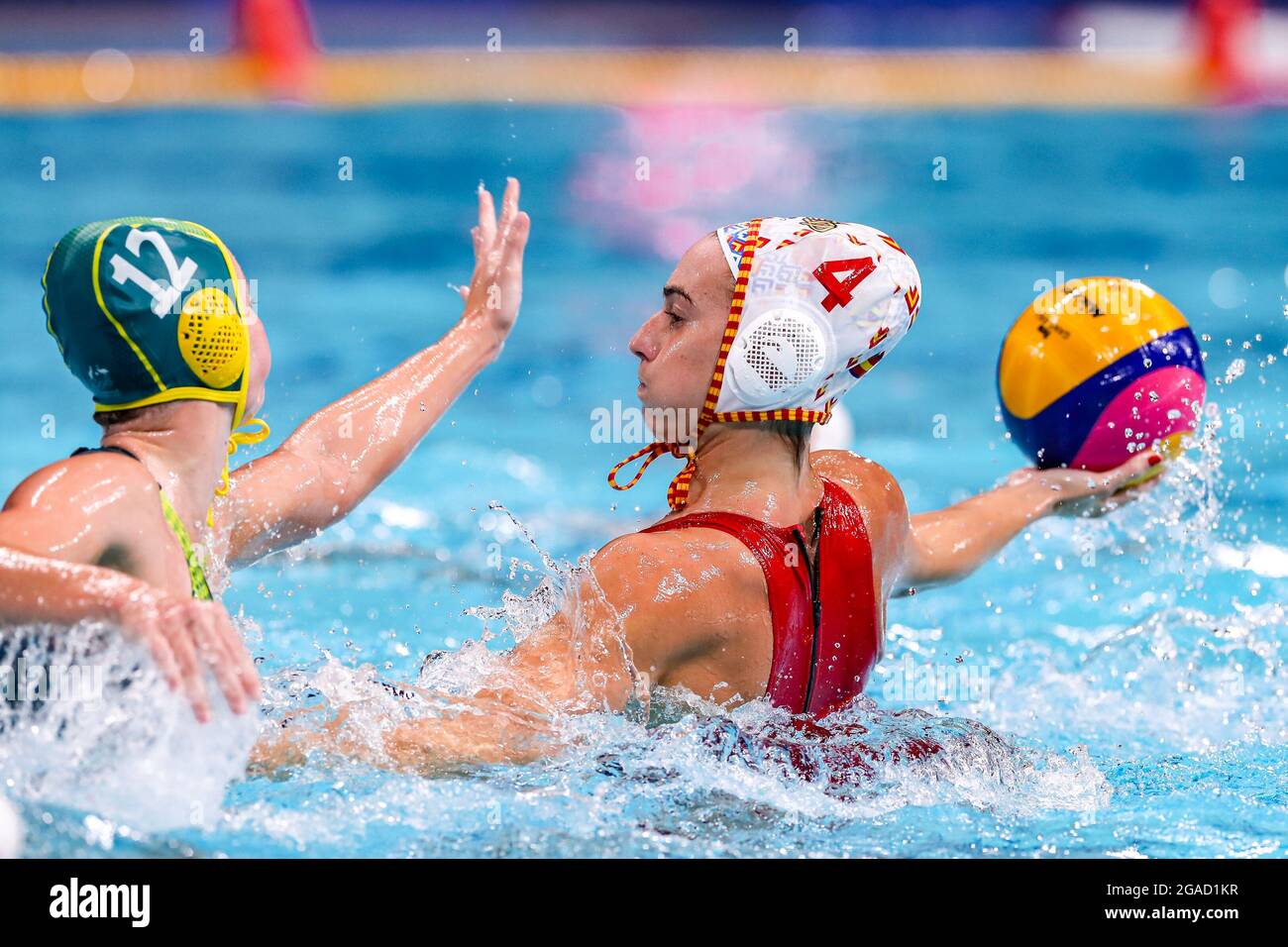 TOKYO, JAPAN - JULY 30: Abby Andrews of Australia, Bea Ortiz of Spain ...