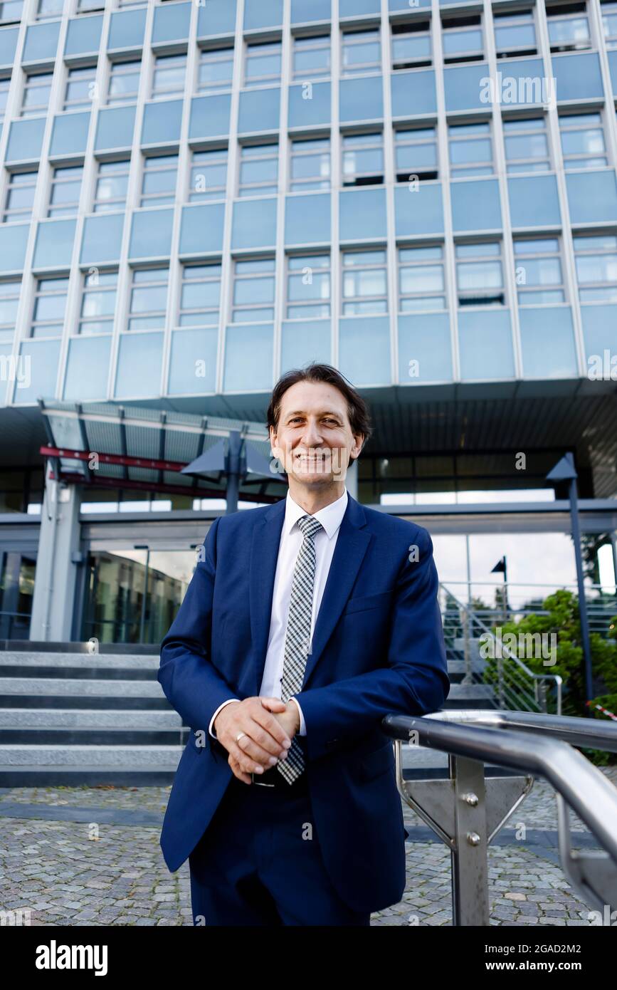 Flensburg, Germany. 28th July, 2021. Richard Damm, President of the ...