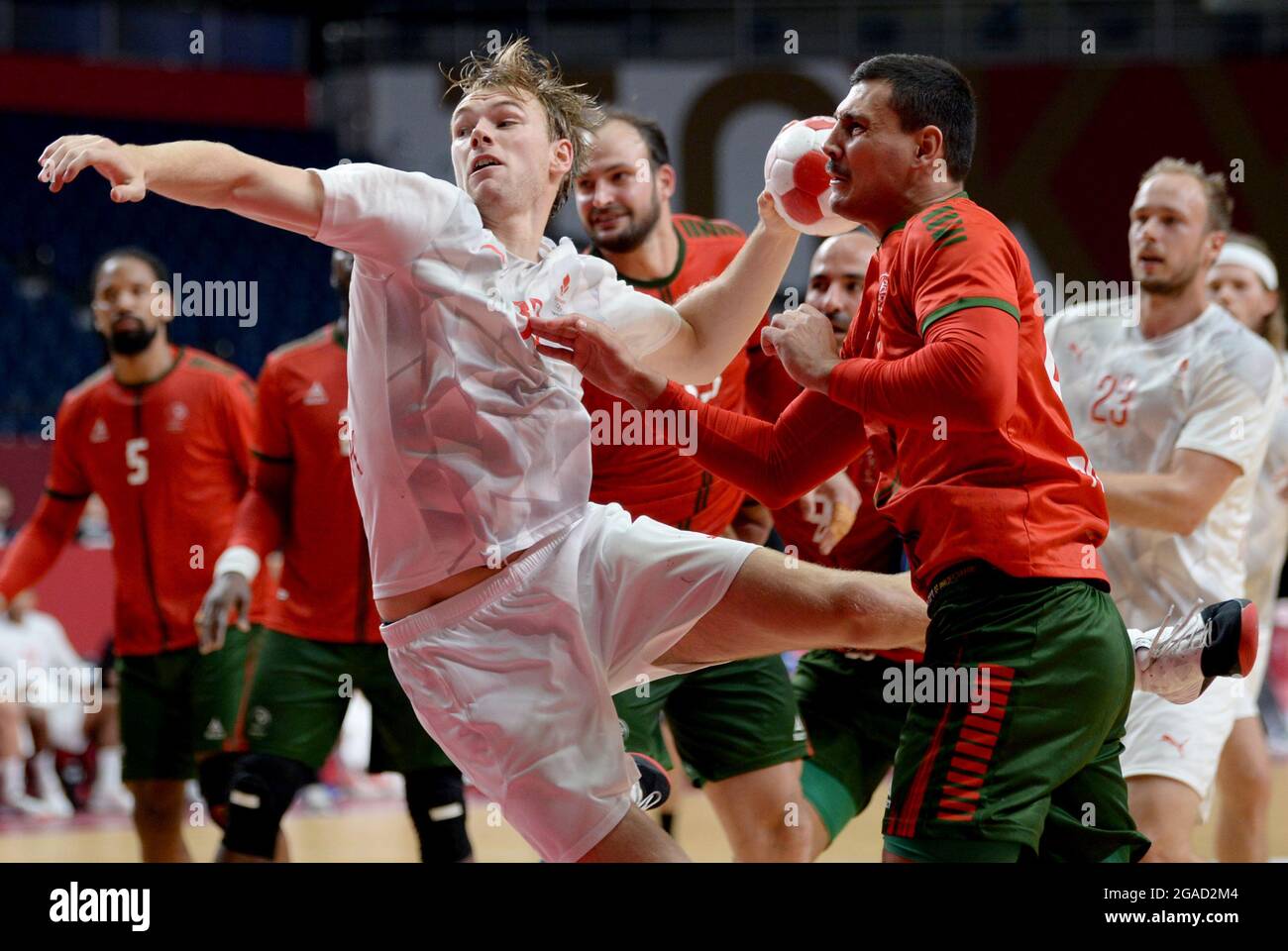 Tokyo, Japan. 30th July, 2021. Handball: Olympics, Portugal - Denmark ...