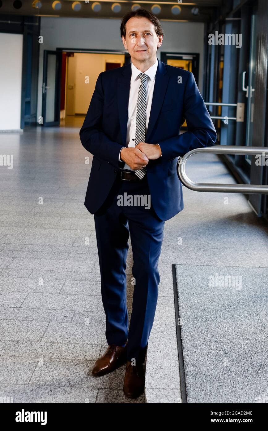 Flensburg, Germany. 28th July, 2021. Richard Damm, President of the ...