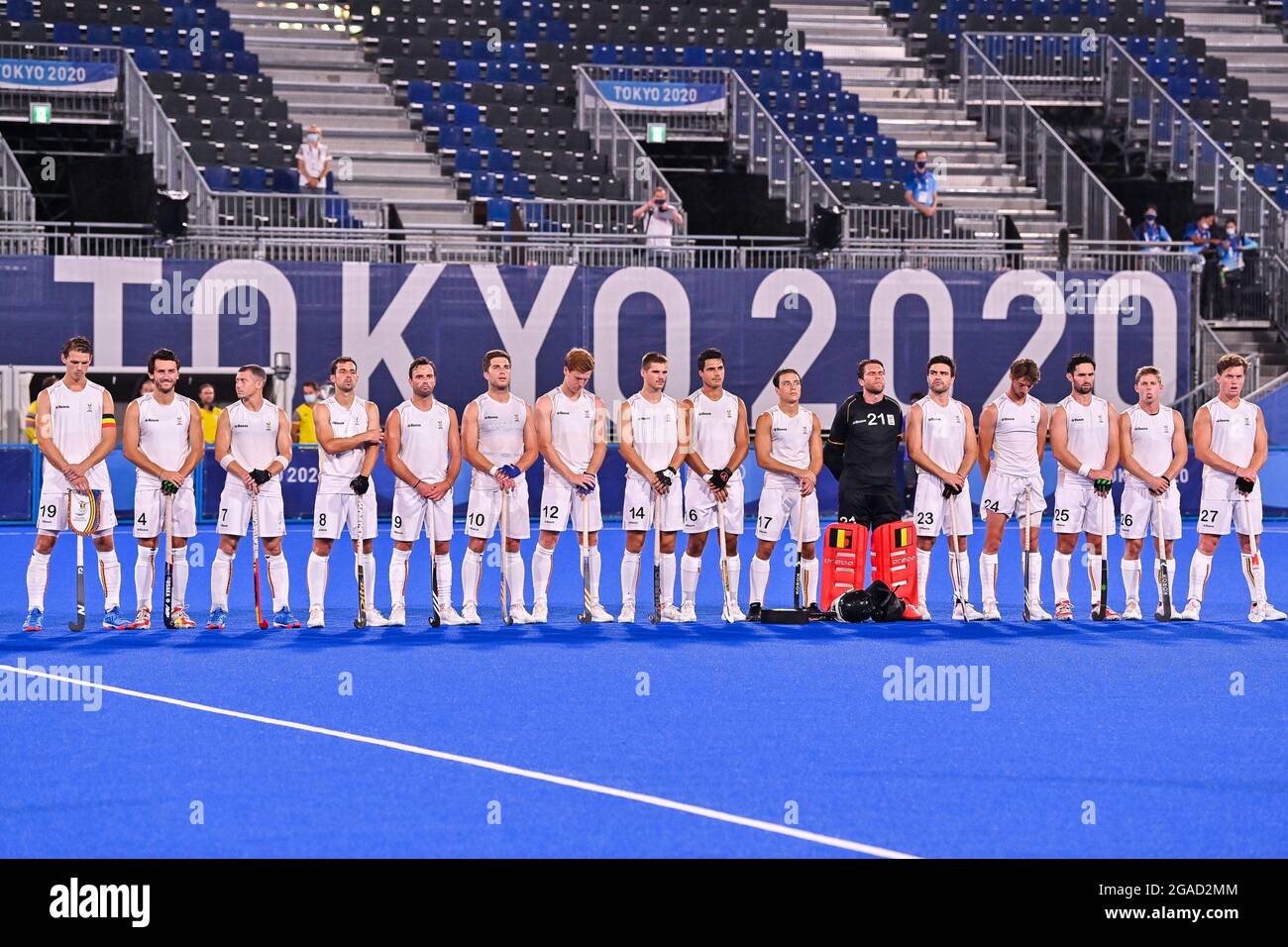 Red Lion's players pictured at the start of the finals of the men's 10 ...