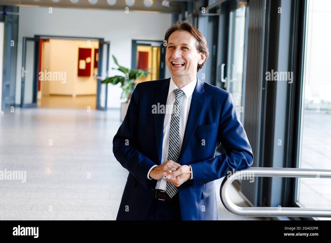 Flensburg, Germany. 28th July, 2021. Richard Damm, President of the ...