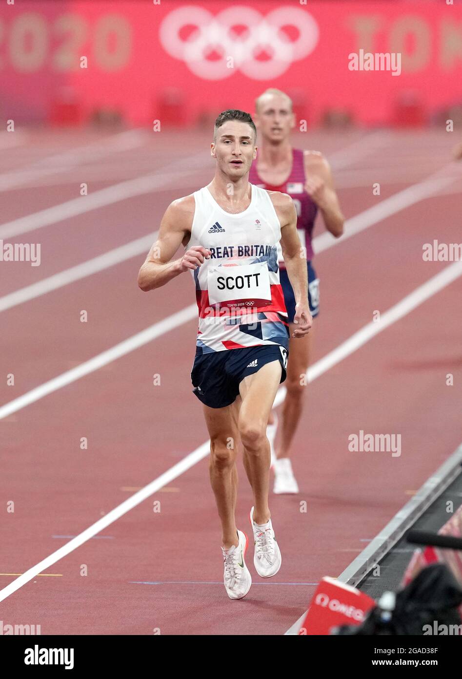 Great Britain's Marc Scott in action during the Men's 10,000 metres at ...