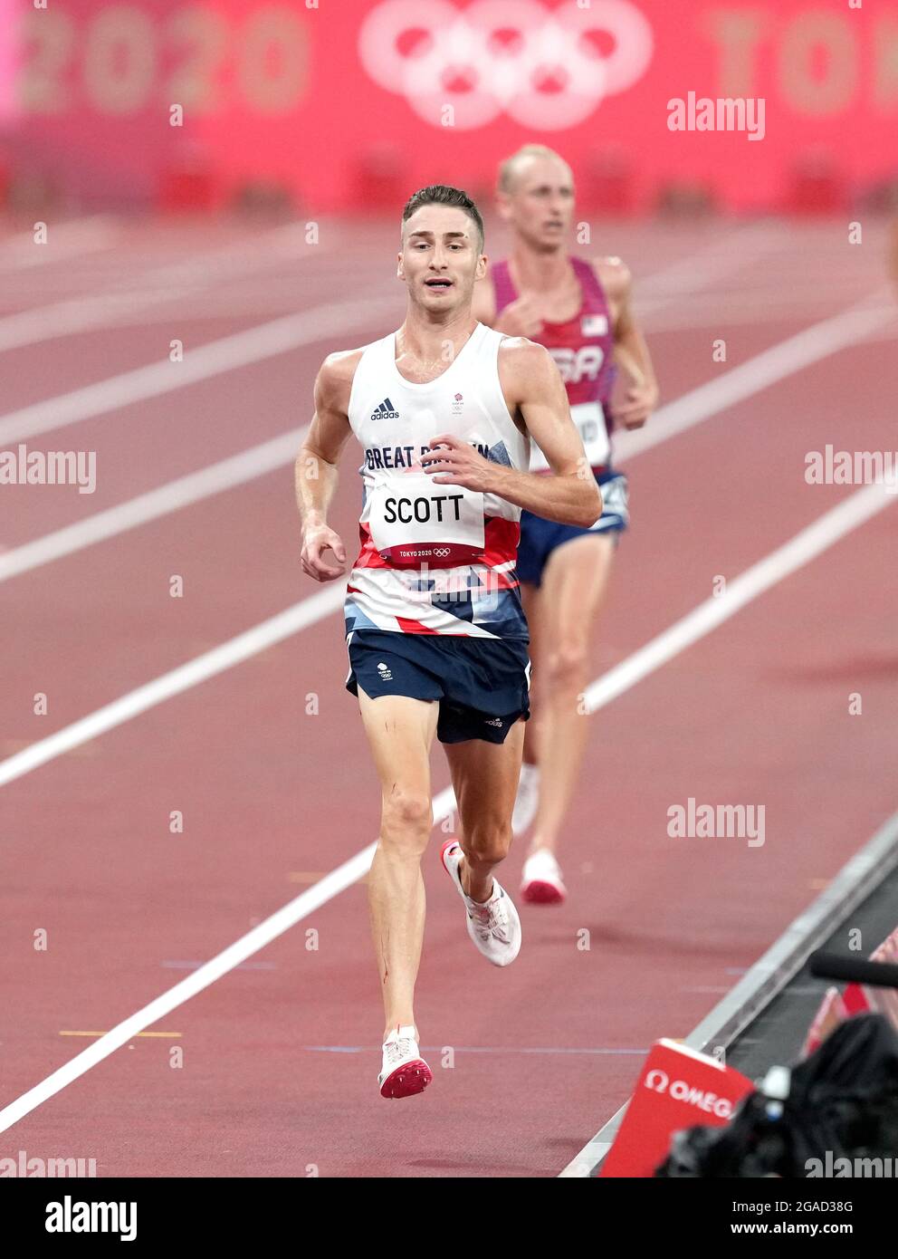 Great Britain's Marc Scott in action during the Men's 10,000 metres at ...