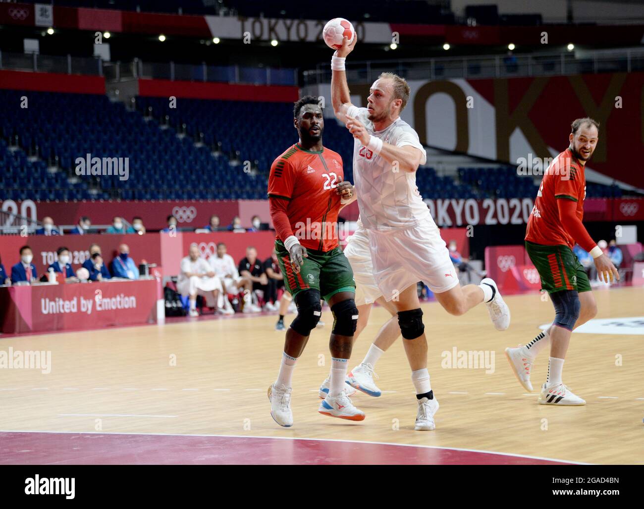 Tokyo, Japan. 30th July, 2021. Handball: Olympics, Portugal - Denmark ...
