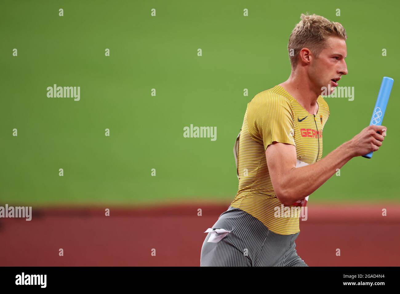 Tokyo, Japan. 30th July, 2021. SANDERS Manuel (GER) Athletics : 4x400m ...