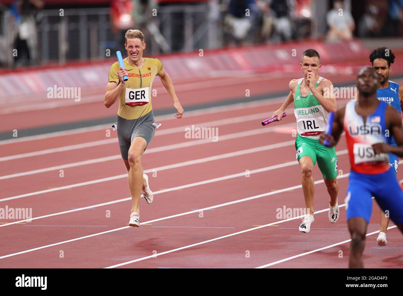 Tokyo, Japan. 30th July, 2021. SANDERS Manuel (GER) Athletics : 4x400m ...