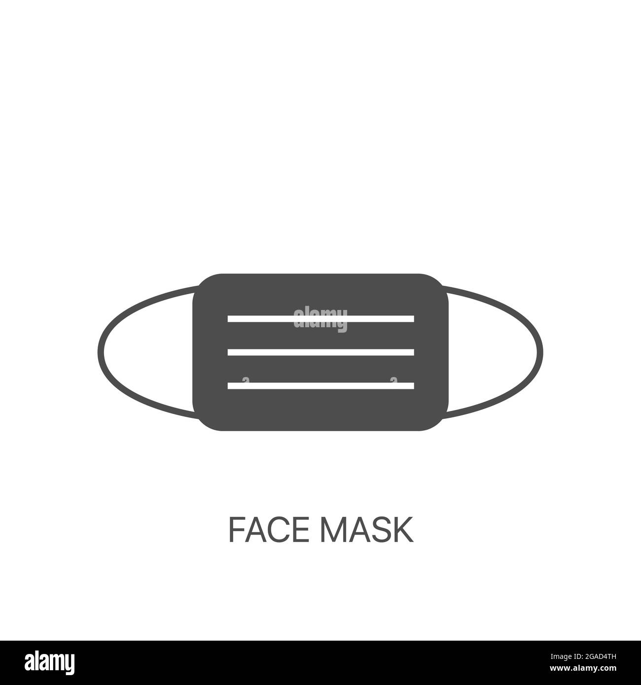 Face mask vector line icon Mask that protects airborne diseases ...