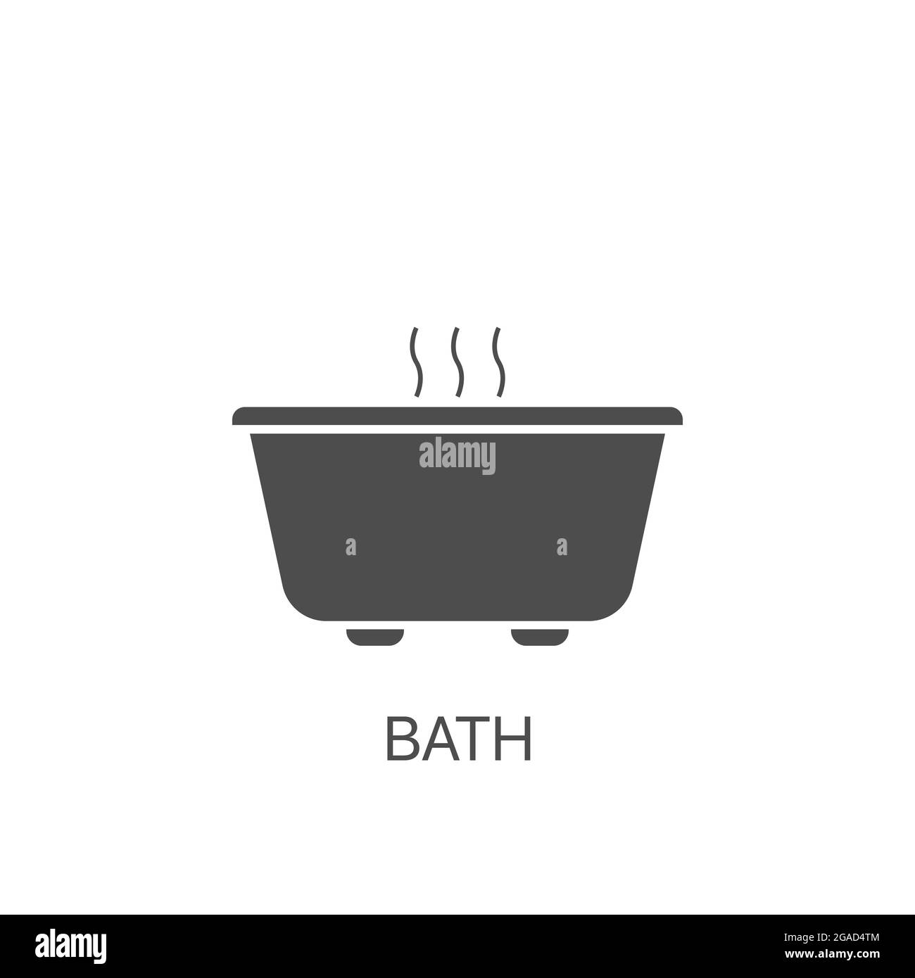 Bath vector icon sign for mobile concept and web design Stock Vector ...