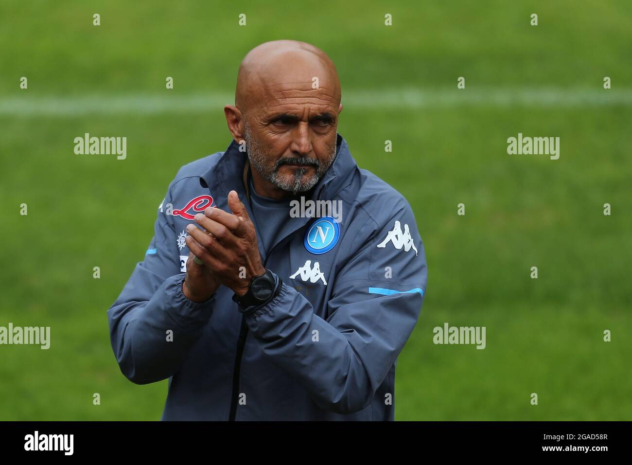 SSC Napoli's Italian coach Luciano Spalletti looks during the first day ...