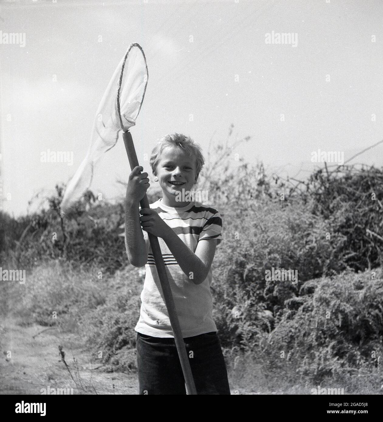 1960s, historicall, summertime and outside in the countryside, a ...