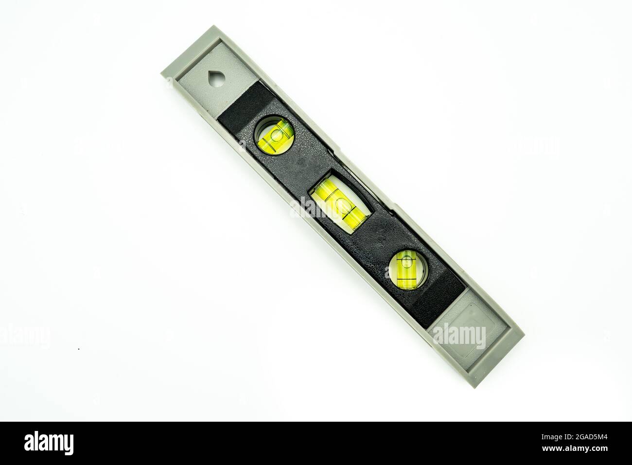 Industrial bubble spirit level isolated on a white background Stock ...
