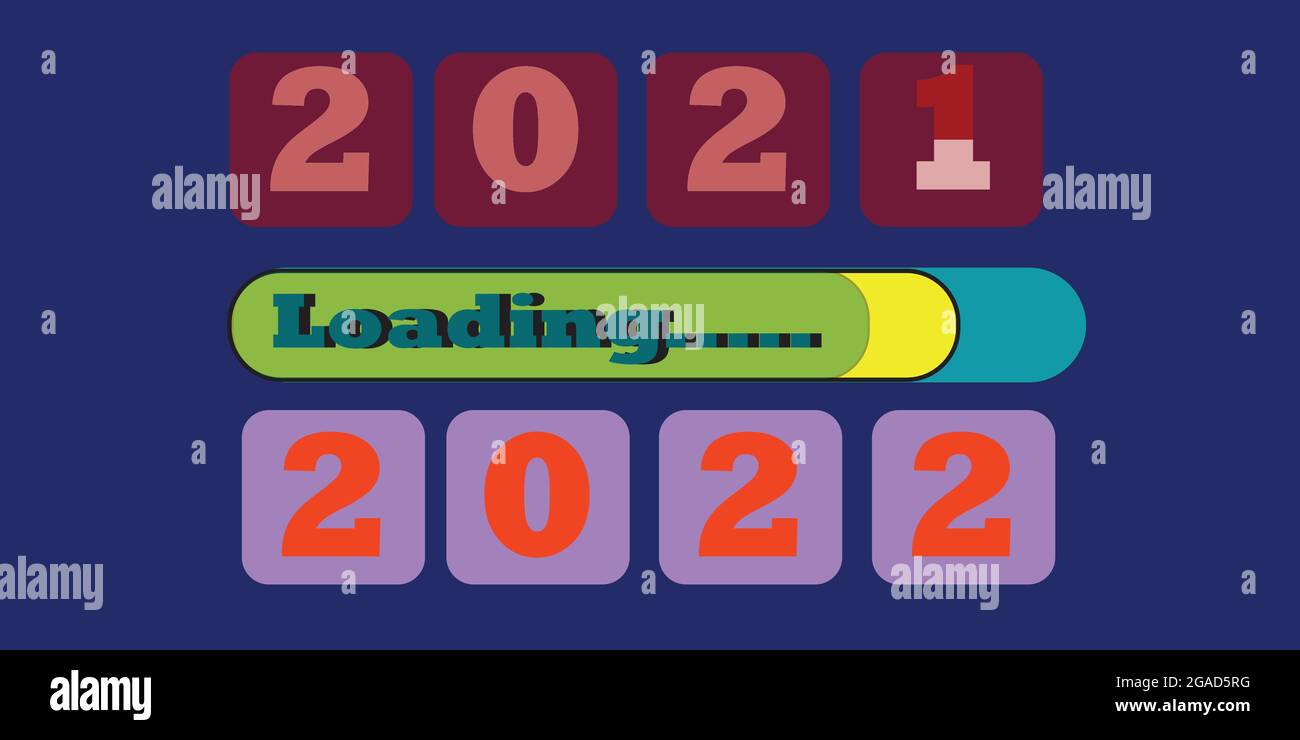 Banner vector for new year goal celebration with blue background Stock ...