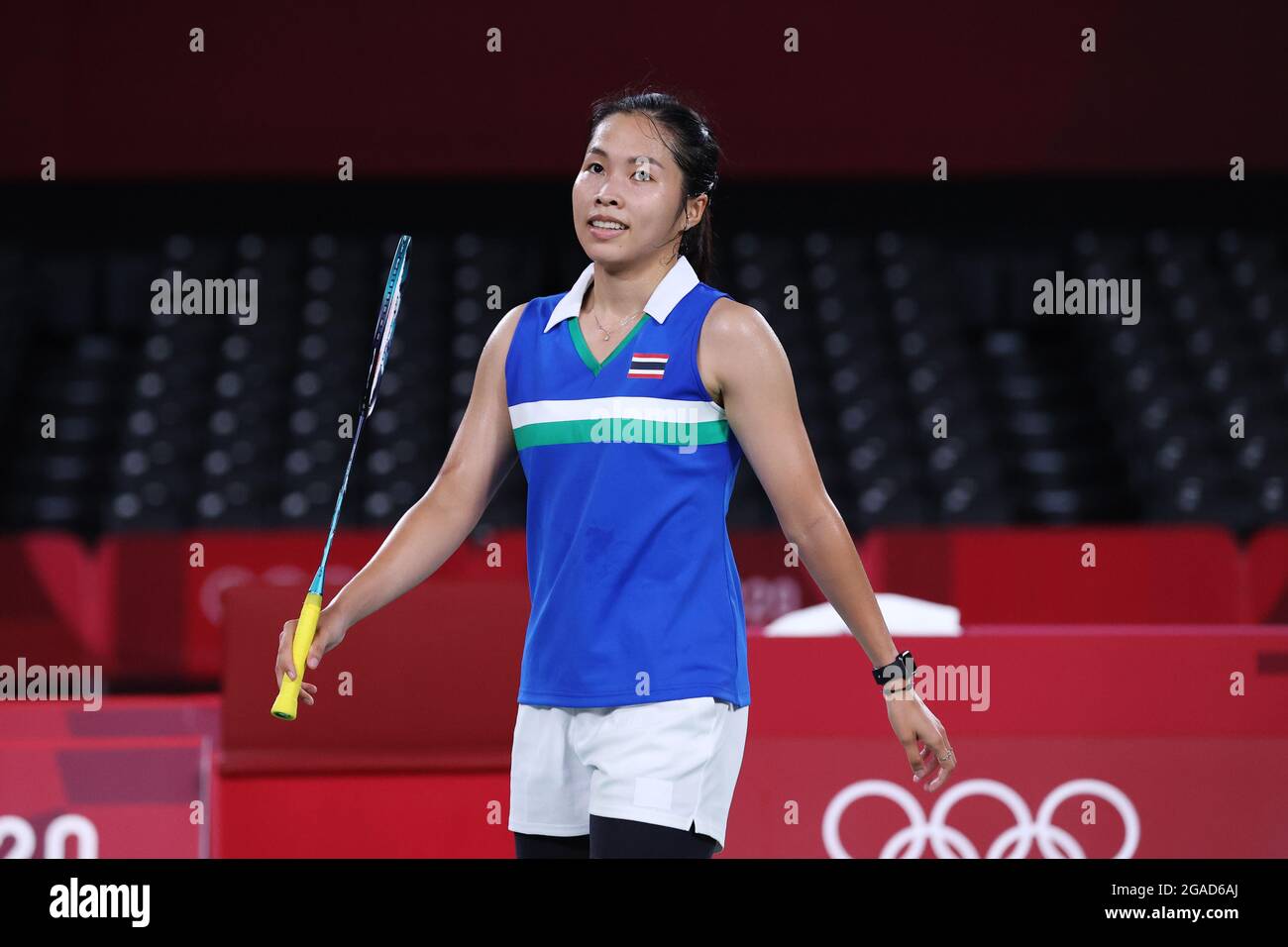 Tokyo, Japan. 30th July, 2021. Ratchanok INTANON (THA) Badminton : women's Singles Quarter-Final ...