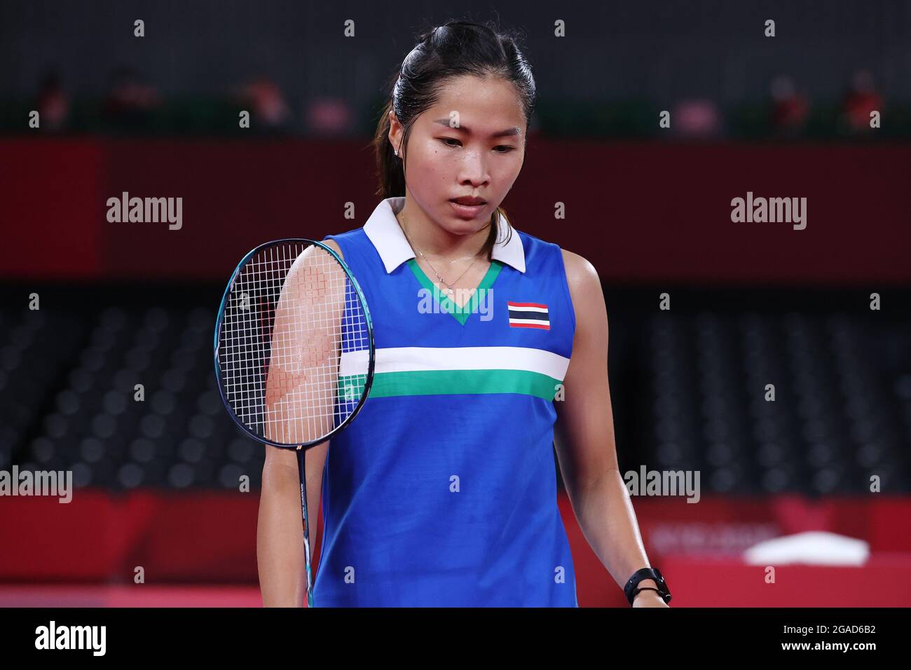 Tokyo, Japan. 30th July, 2021. Ratchanok INTANON (THA) Badminton : women's Singles Quarter-Final ...