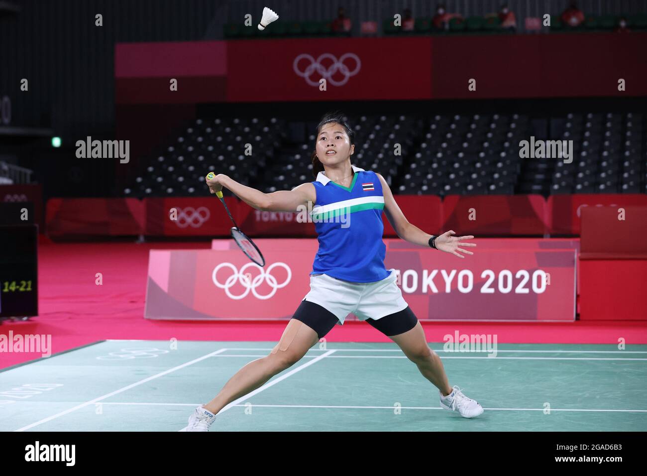 Tokyo, Japan. 30th July, 2021. Ratchanok INTANON (THA) Badminton : women's Singles Quarter-Final ...
