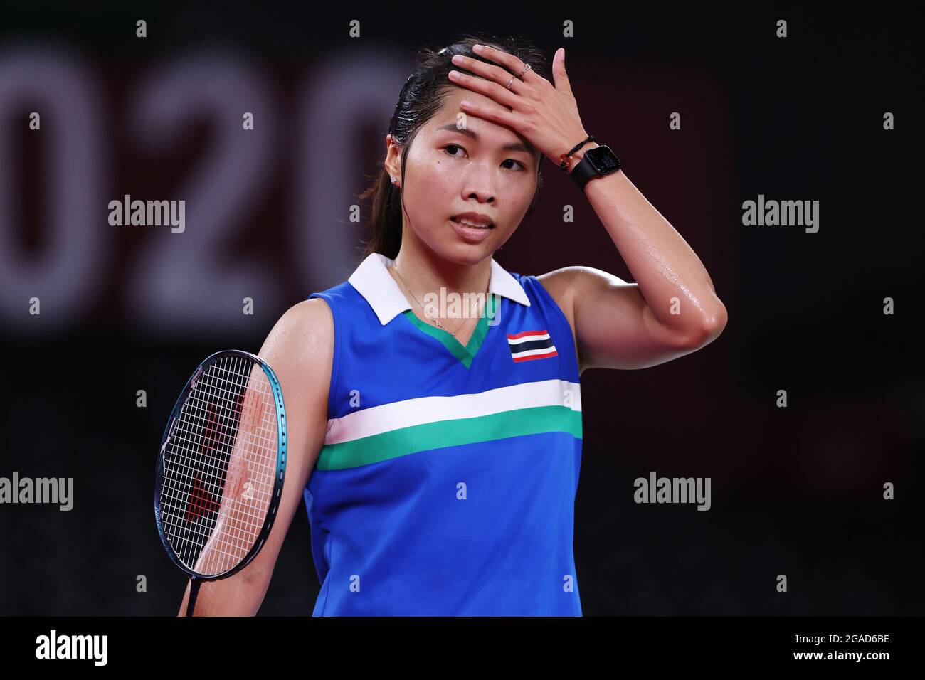 Tokyo, Japan. 30th July, 2021. Ratchanok INTANON (THA) Badminton : women's Singles Quarter-Final ...