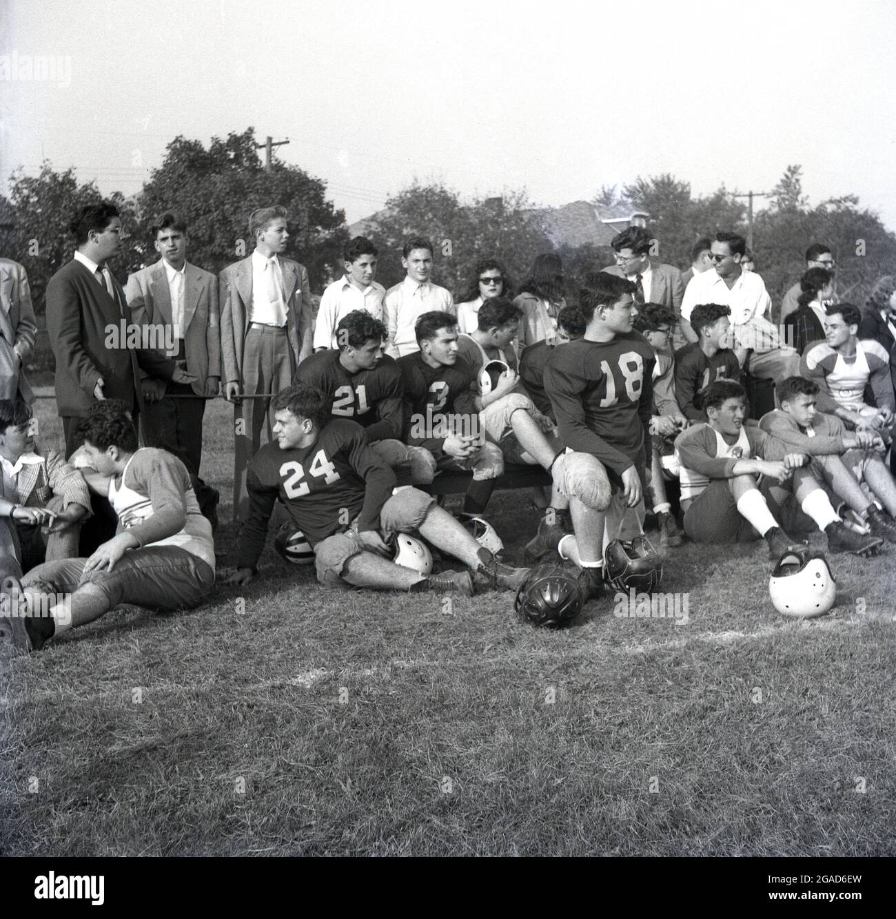 Football College 1950s High Resolution Stock Photography and Images - Alamy