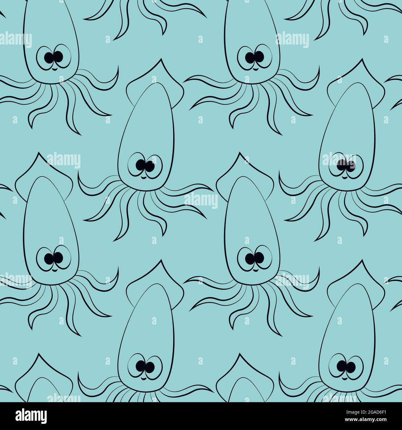 Cute Squid Wallpaper