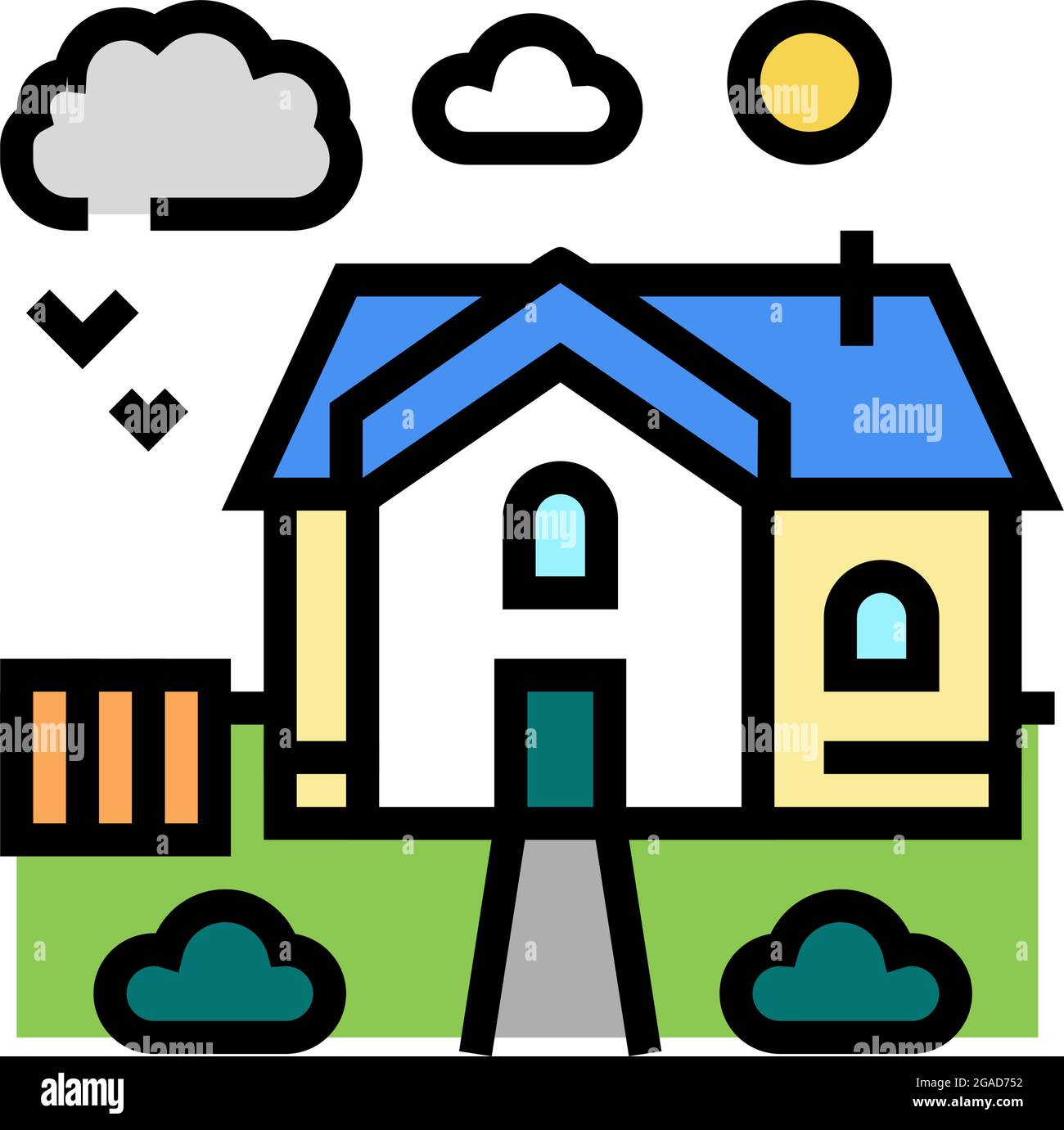 urban area color icon vector illustration Stock Vector Image & Art - Alamy