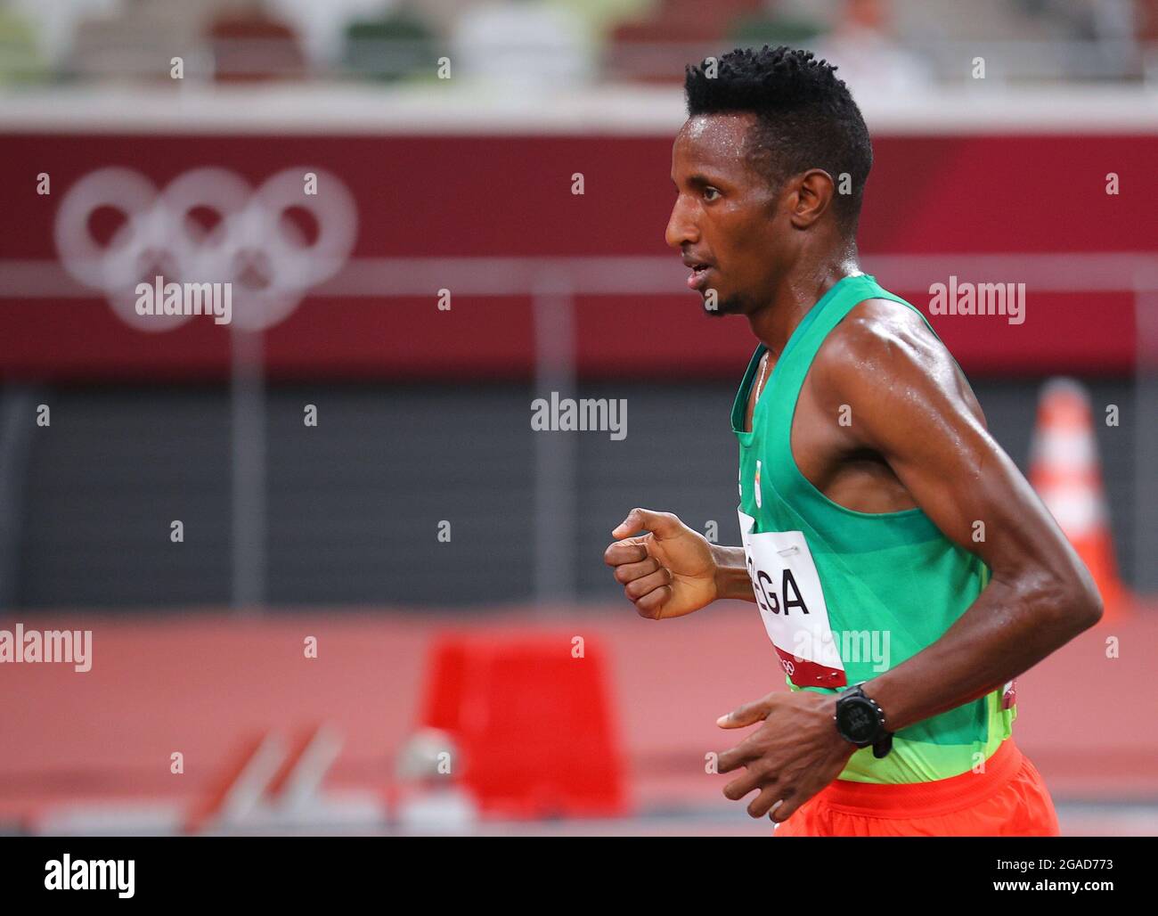 Tokyo, Japan. 30th July, 2021. Selemon Barega of Ethiopia competes ...