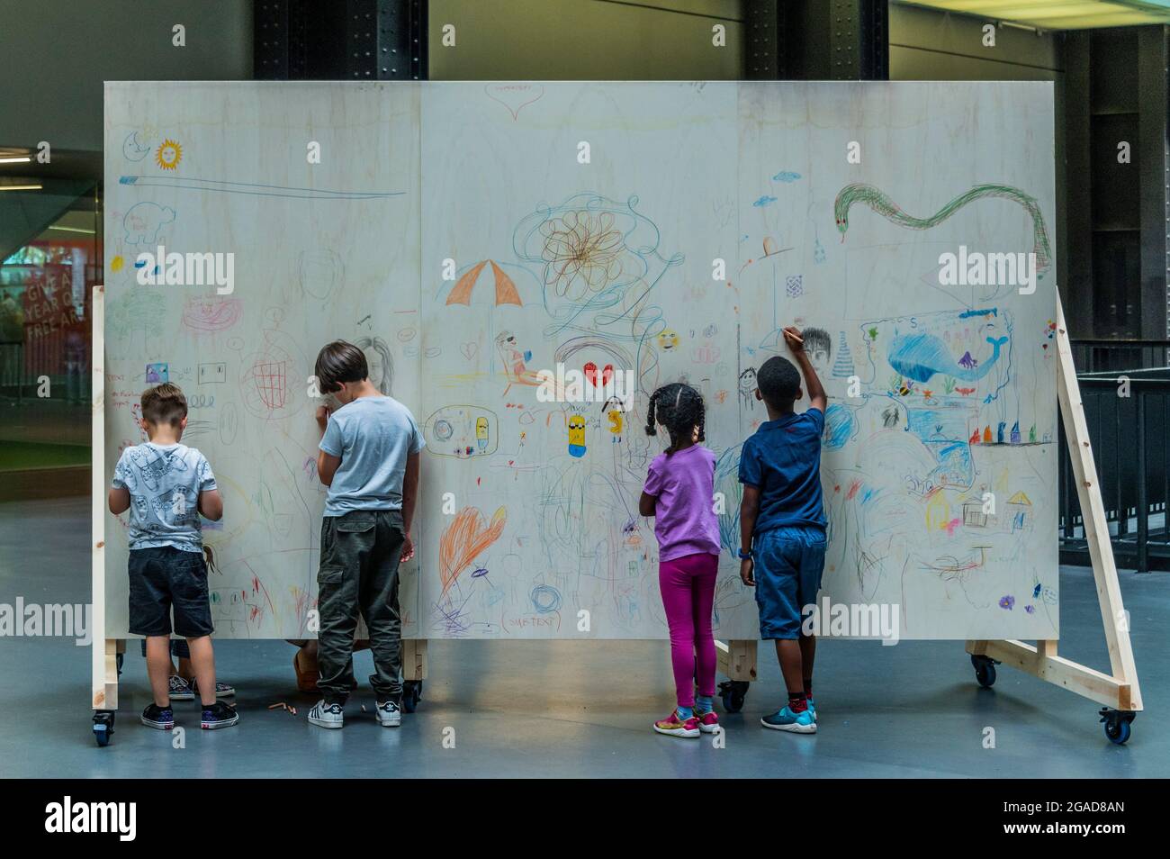 London, UK. 30th July, 2021. Tate Modern encourages visitors of all ...