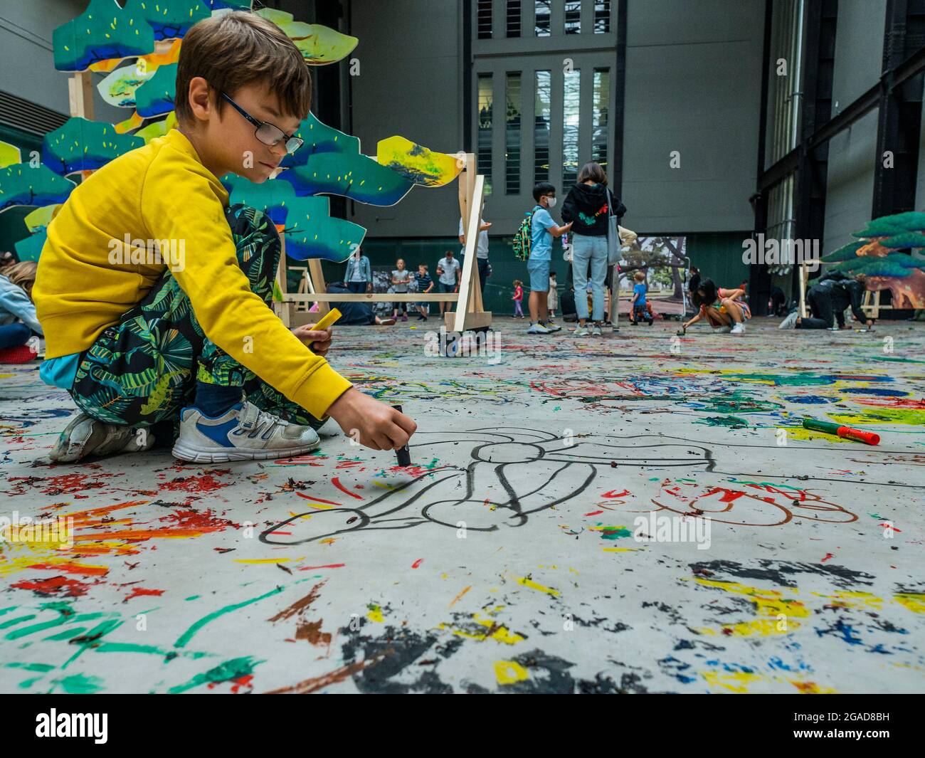London, UK. 30th July, 2021. Tate Modern encourages visitors of all ...