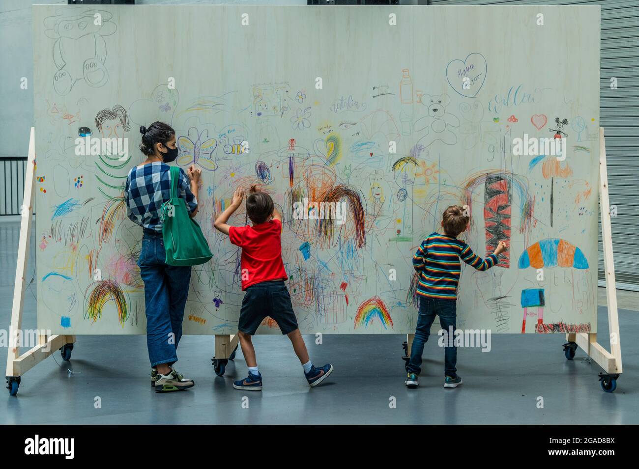 London, UK. 30th July, 2021. Tate Modern encourages visitors of all ...