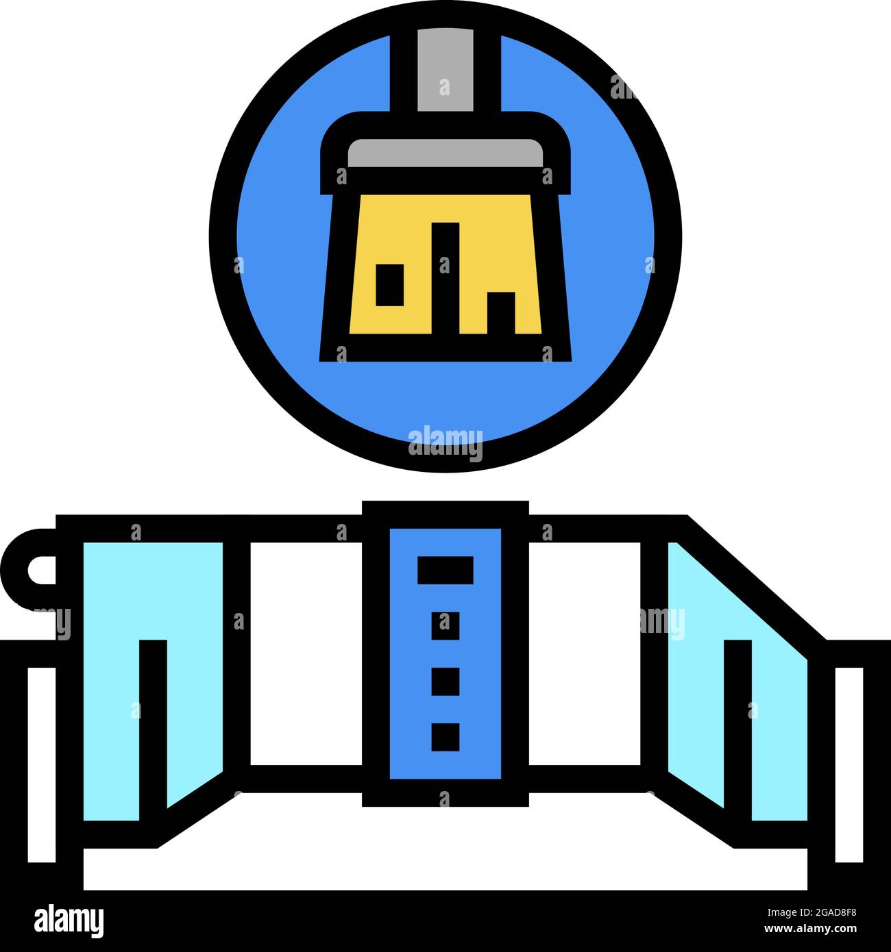 salt cell maintenance color icon vector illustration Stock Vector Image ...