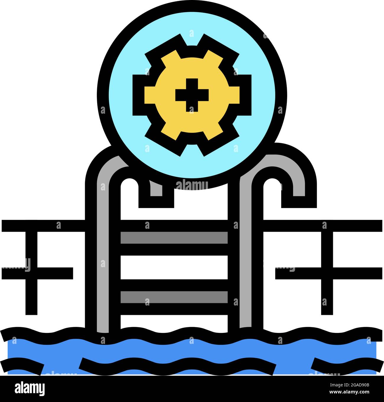 Pool remodeling services line icon hi-res stock photography and images ...