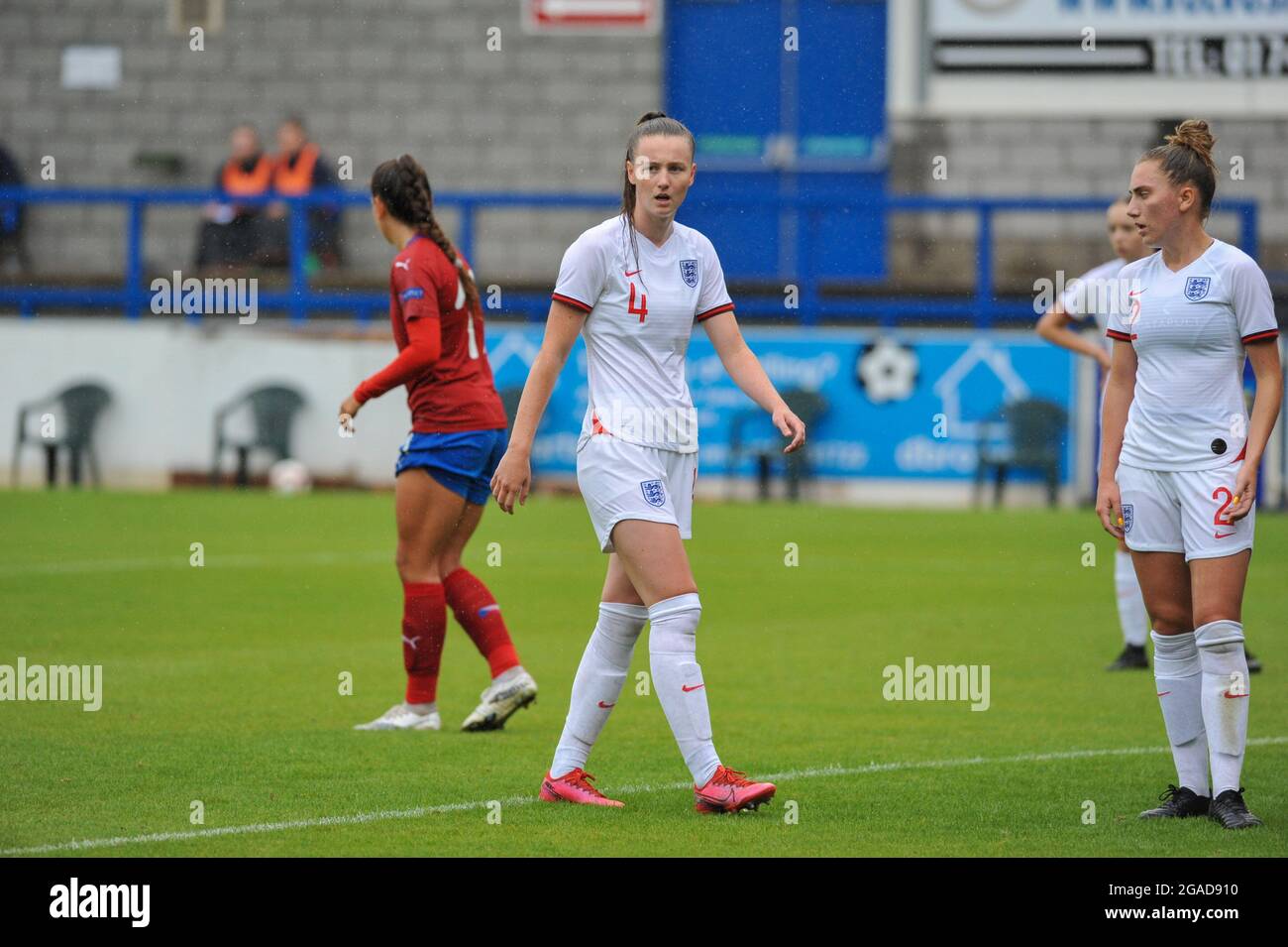 Mia Ross (4 England) during the friendly under 19 between England and Czech Republic at the New ...