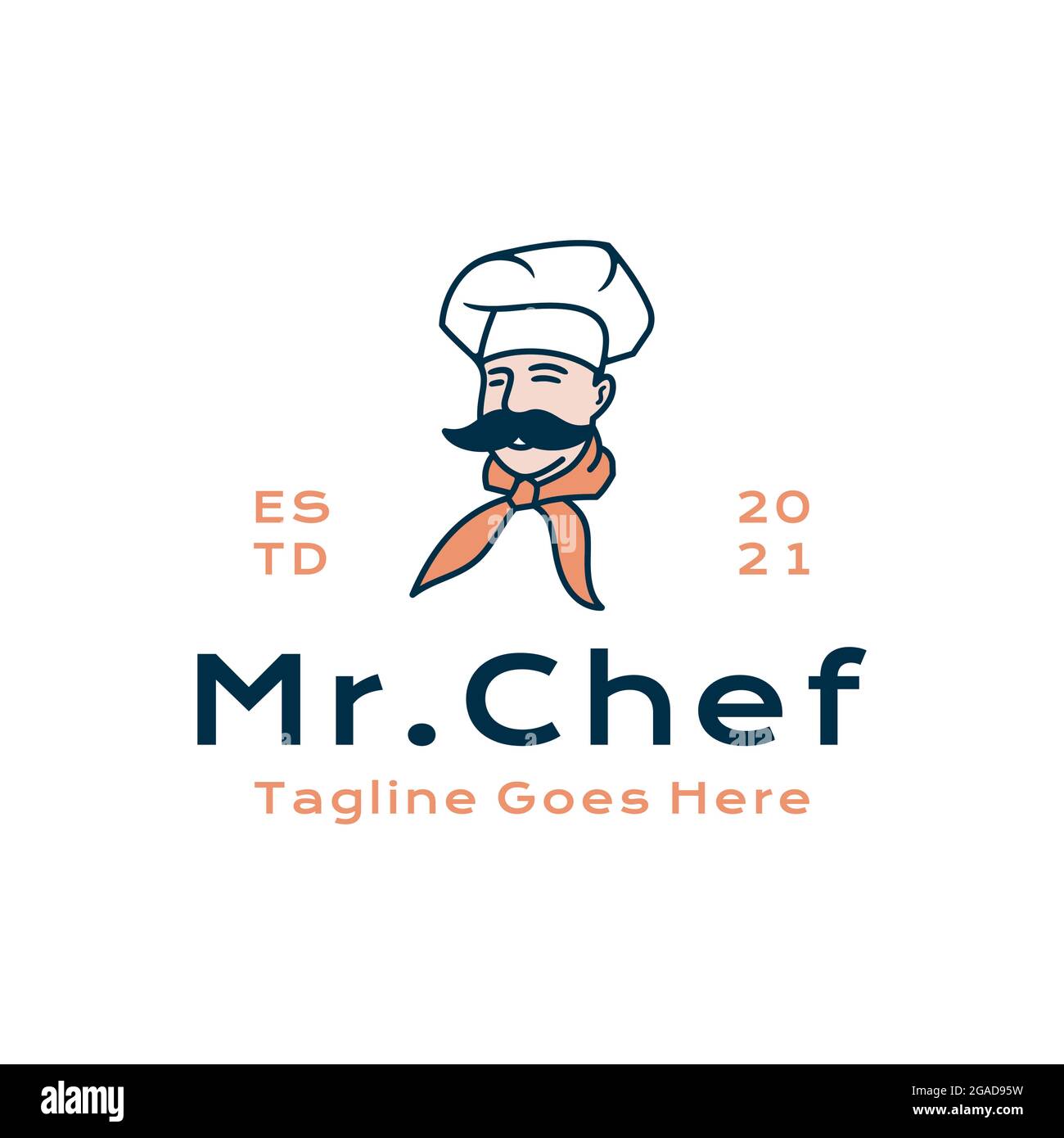 Retro Chef / Restaurant logo design inspiration vector icon ...
