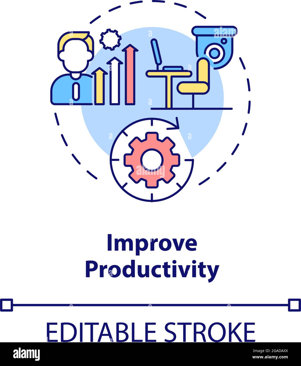 Improve productivity concept icon Stock Vector Image & Art - Alamy