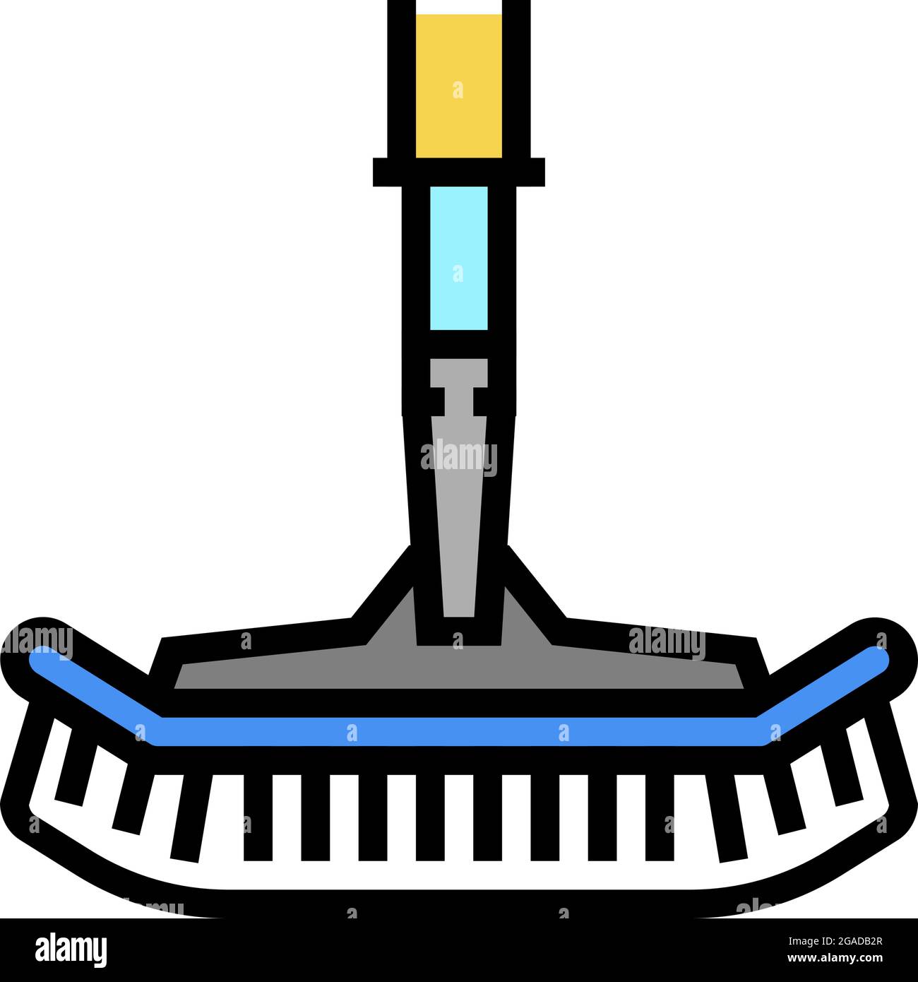 vacuum pool brush color icon vector illustration Stock Vector Image ...