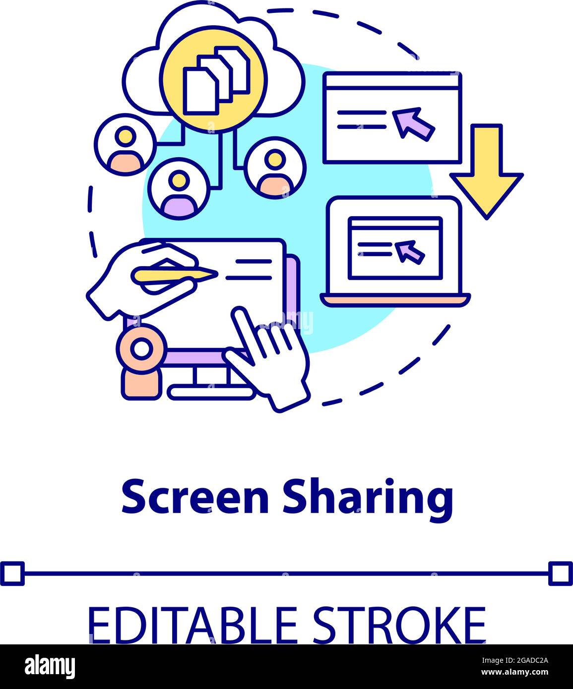 Screen sharing software Cut Out Stock Images & Pictures - Alamy