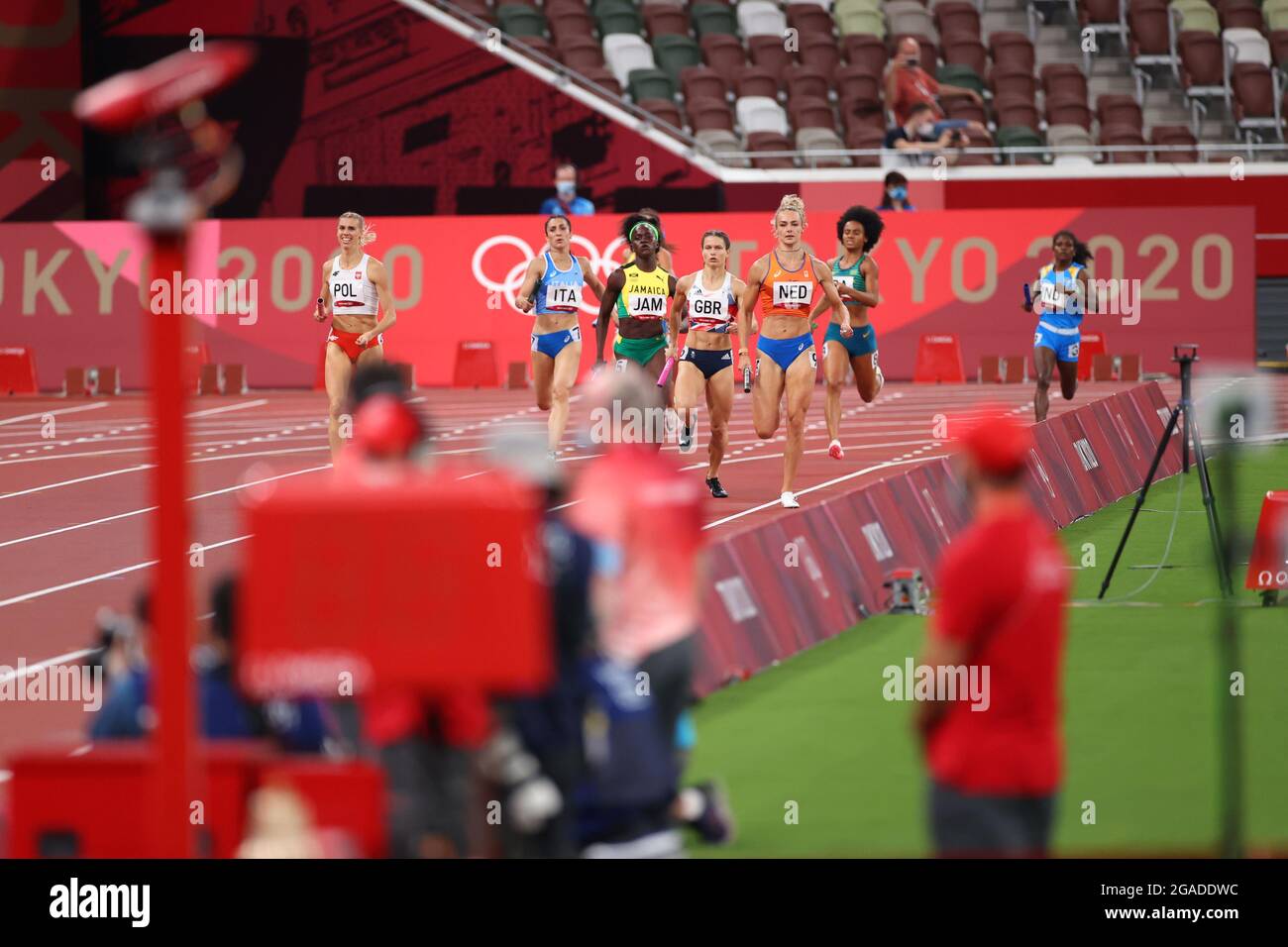 JULY 30, 2021 - Athletics : 4x400m Relay Mixed Round 1 - Heat during ...