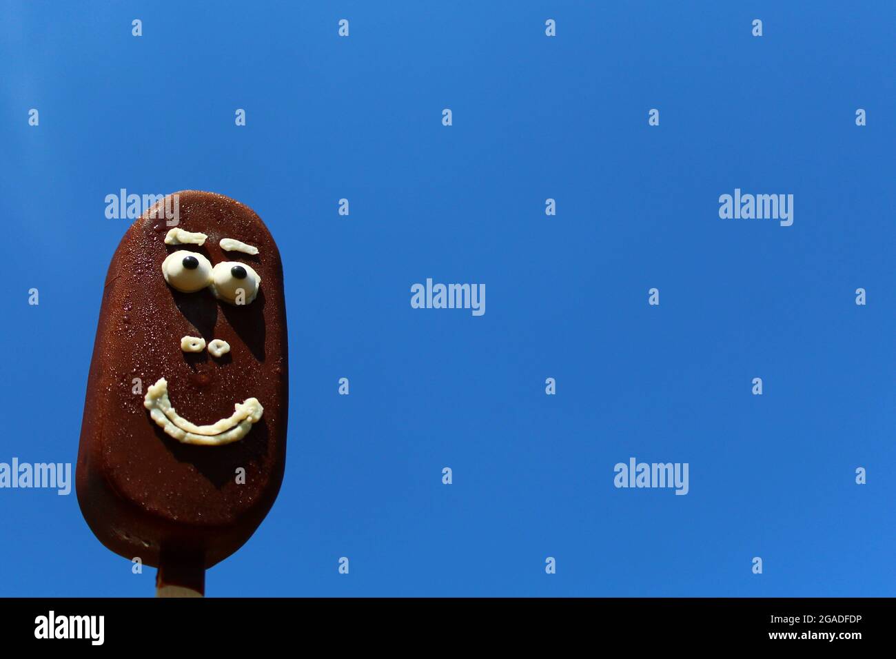 ice cream with a funny face Stock Photo - Alamy