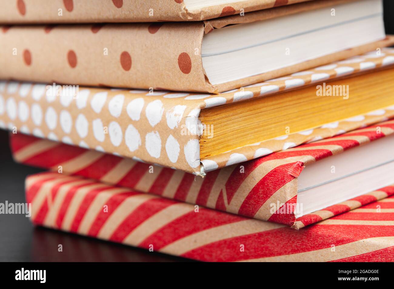 paperback books on a table Stock Photo - Alamy