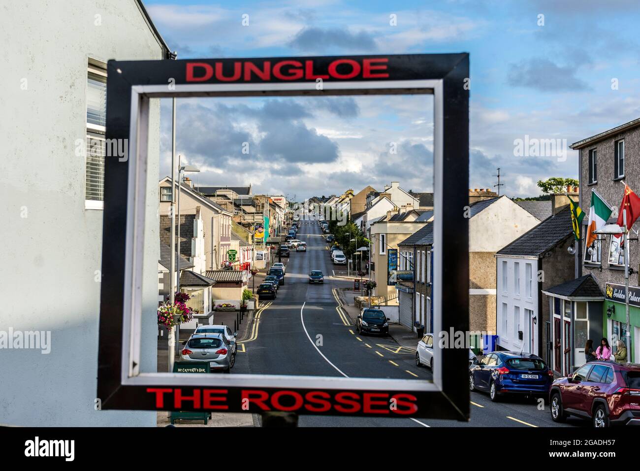 Photo point sign on Wild Atlantic Way, Dungloe, County Donegal, Ireland ...