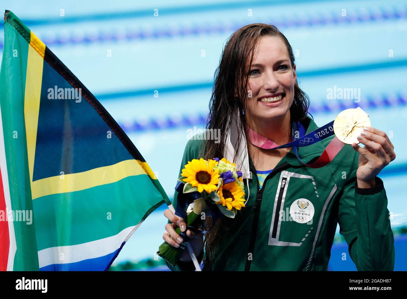 Award ceremony, victory ceremony, Tatjana SCHOENMAKER (RSA), winner ...