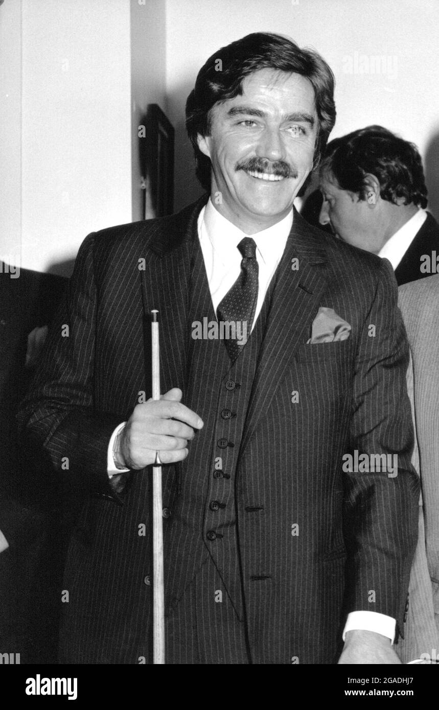 Cliff Thorburn, Canadian professional snooker player, attends a ...