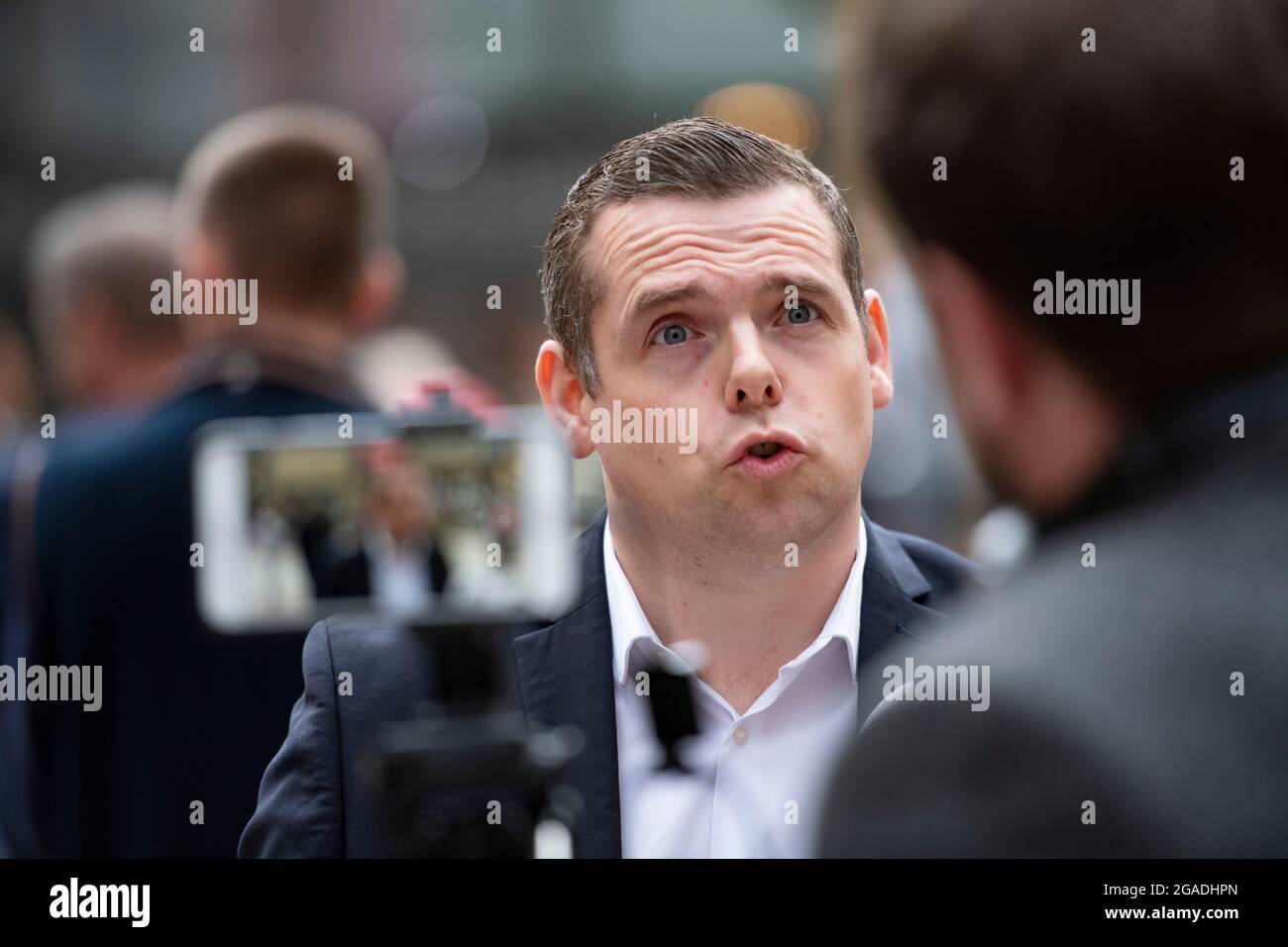 Glasgow, Scotland, UK. 30th July, 2021. PICTURED: Douglas Ross MP MSP ...