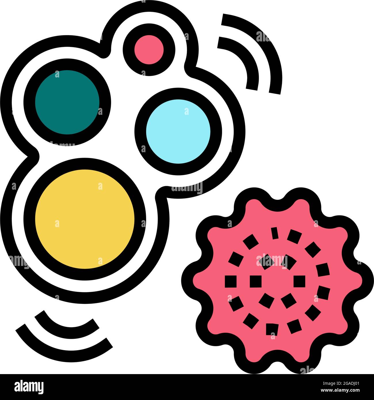 sensory play toys color icon vector illustration Stock Vector Image ...