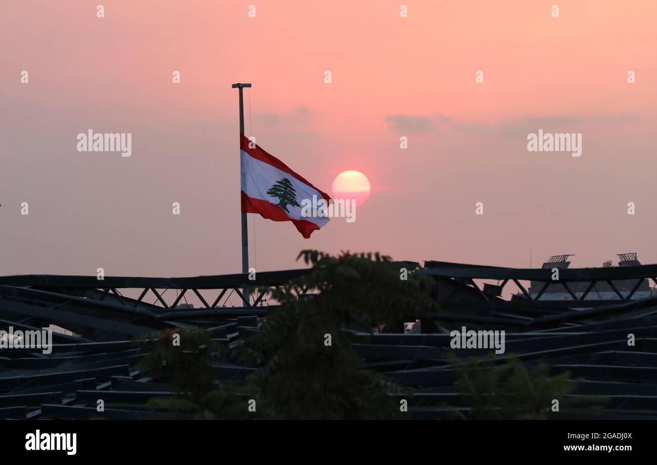 Lebanon Flag Sunset High Resolution Stock Photography and Images - Alamy