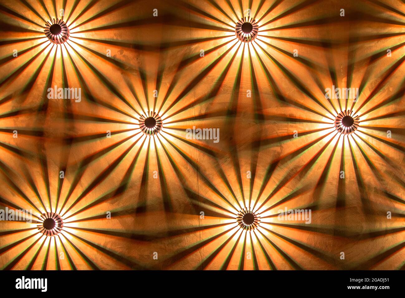 Abstract light pattern projection as decoration on wall Stock Photo - Alamy