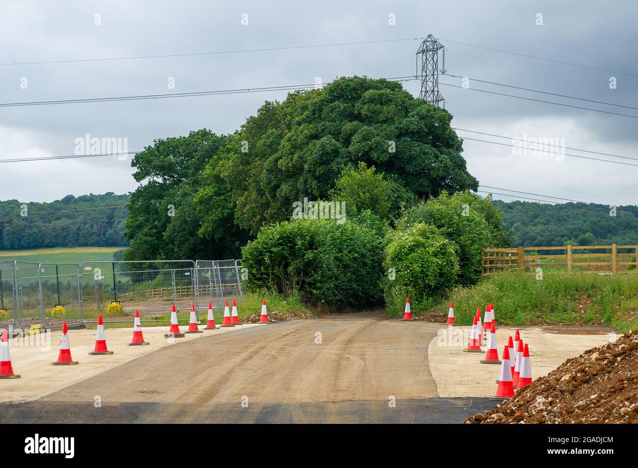 Aylesbury Vale, Buckinghamshire, UK. 28th July, 2021. The cutting made ...
